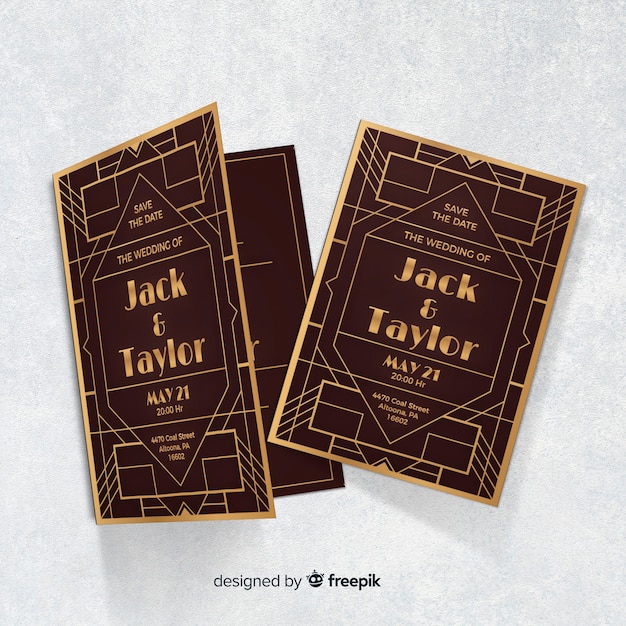 Eleganckie Zaproszenie Na ślub Mockup | Darmowy Wektor Eleganckie Zaproszenie Na ślub Mockup | Darmowy Wektor