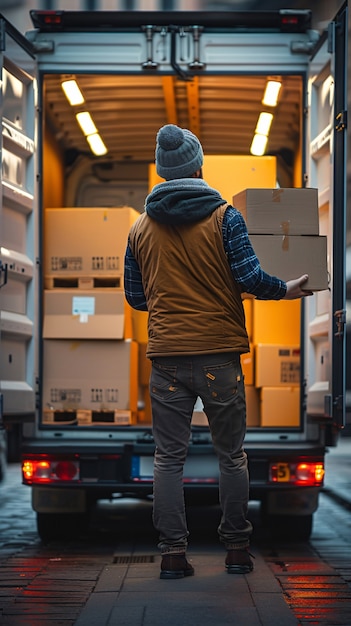 Mann arbeitet als LKW-Fahrer | Kostenlose Foto Mann arbeitet als LKW-Fahrer | Kostenlose Foto