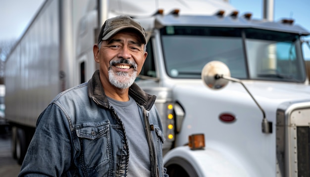 Mann arbeitet als LKW-Fahrer | Kostenlose Foto Mann arbeitet als LKW-Fahrer | Kostenlose Foto