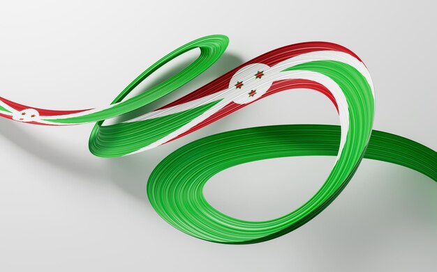 3d Bandeira do Burundi 3d Acenando a Bandeira da Fita Isolada no Fundo ... 3d Bandeira do Burundi 3d Acenando a Bandeira da Fita Isolada no Fundo ...