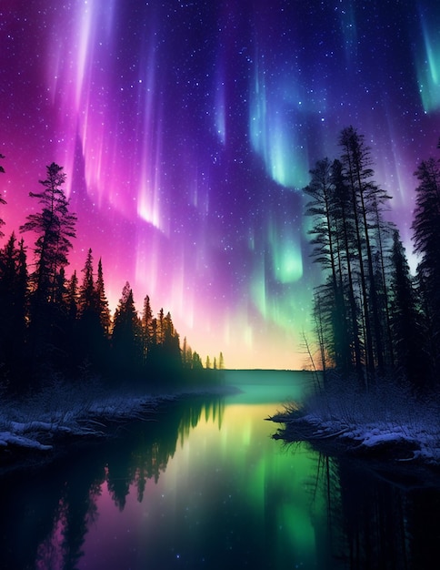Aurora boreal aurora boreal en el cielo | Foto Premium Aurora boreal aurora boreal en el cielo | Foto Premium