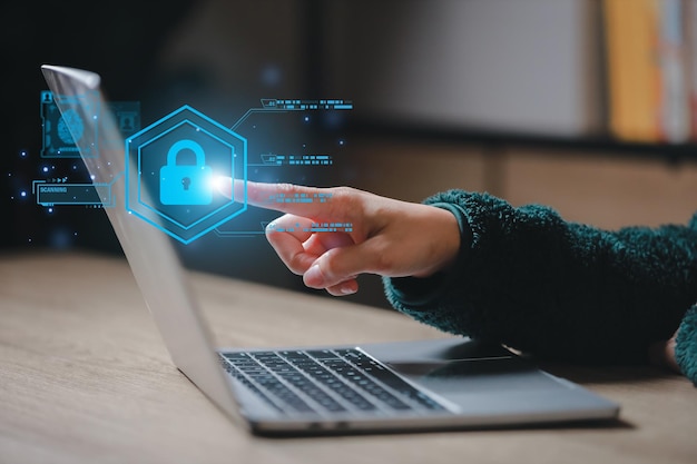 Cibersegurança e privacidade e proteção de dados | Foto Premium Cibersegurança e privacidade e proteção de dados | Foto Premium