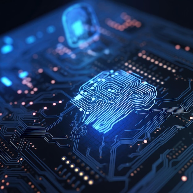 Conceito de cérebro virtual ai representando inteligência artificial ... Conceito de cérebro virtual ai representando inteligência artificial ...