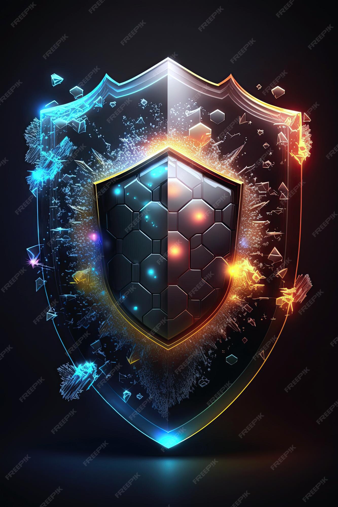 Concepto De Ciberseguridad Online En Internet Y Protección De Datos Por