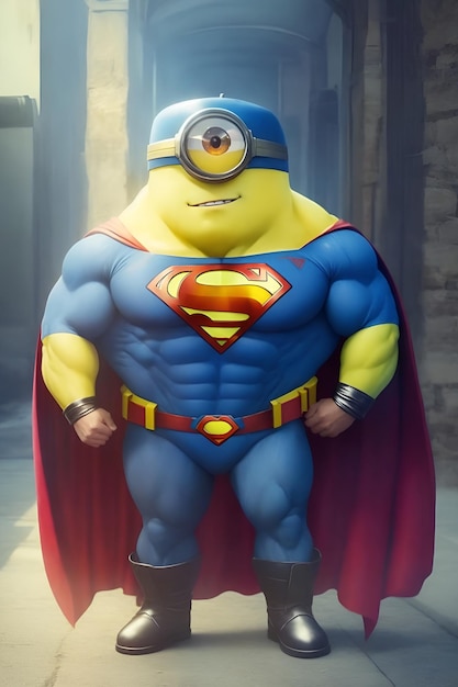 Corpo dos minions, mas corpo inteiro do super-homem maravilha | Foto ... Corpo dos minions, mas corpo inteiro do super-homem maravilha | Foto ...