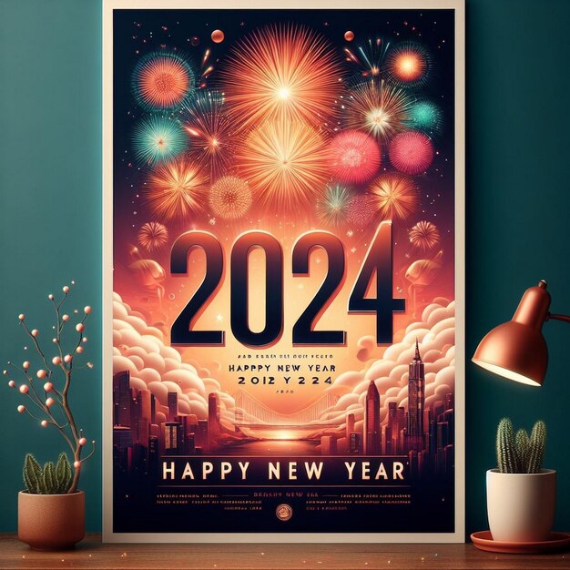 Desenho de cartaz de feliz ano novo desenho do banner de feliz ano novo ... Desenho de cartaz de feliz ano novo desenho do banner de feliz ano novo ...