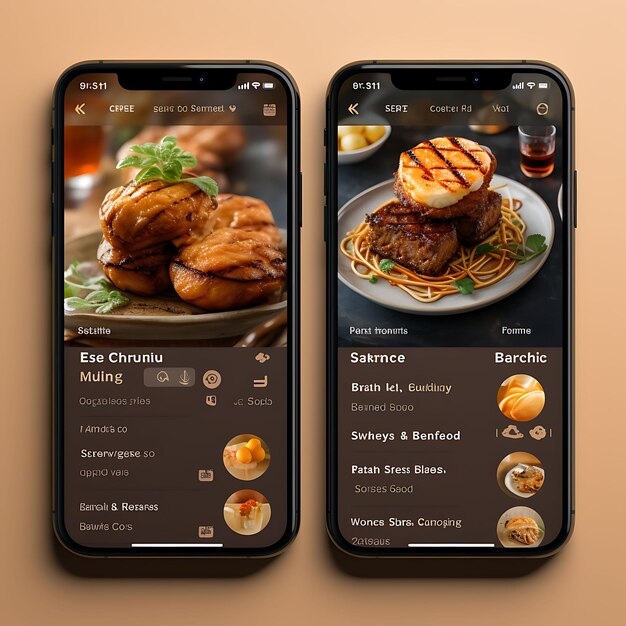 Design de aplicativo móvel de reservas de restaurantes de alimentos e ... Design de aplicativo móvel de reservas de restaurantes de alimentos e ...