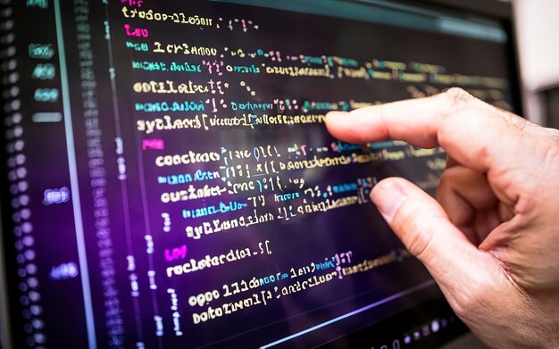 Exemplo de código-fonte da linguagem de programação c sharp no monitor ... Exemplo de código-fonte da linguagem de programação c sharp no monitor ...