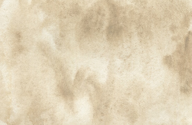 Fondo Acuarela Abstracta Marrón Sobre Papel Con Textura Foto Premium