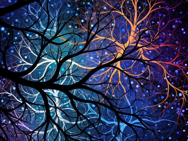 Fondo de patrón neuronal abstracto | Foto Premium Fondo de patrón neuronal abstracto | Foto Premium