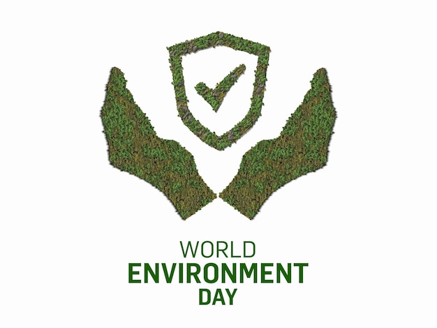 Mãos Segurando O Símbolo De Segurança Verde Salve O Conceito De Terra