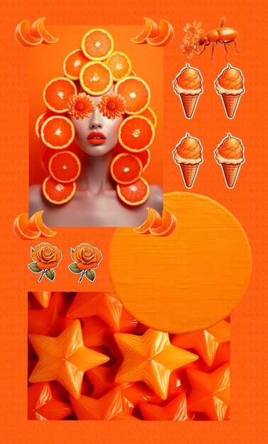 Moda estética moodboard cores tendências papel de parede feito à mão ... Moda estética moodboard cores tendências papel de parede feito à mão ...