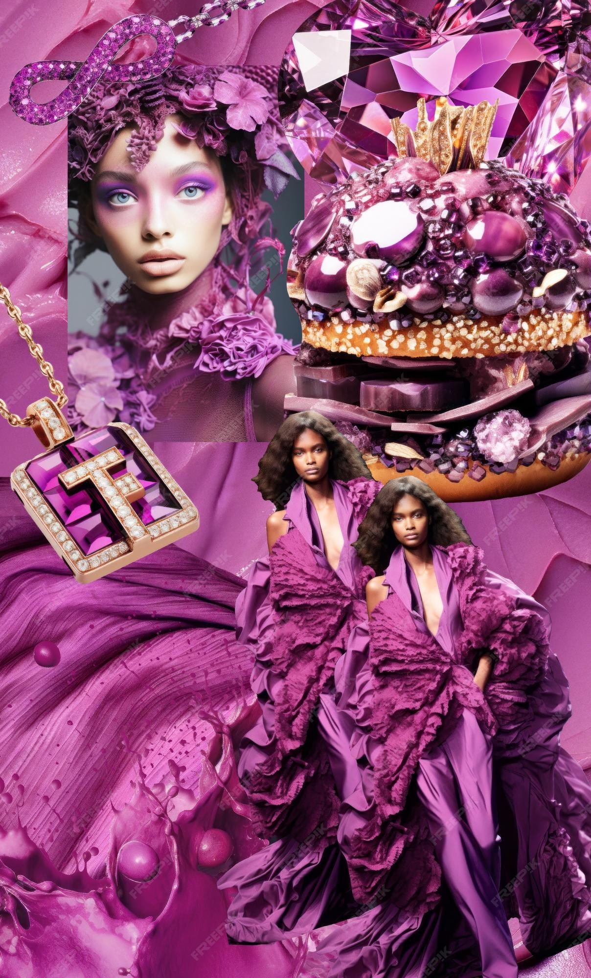 Moda estética moodboard cores tendências papel de parede feito à mão ... Moda estética moodboard cores tendências papel de parede feito à mão ...