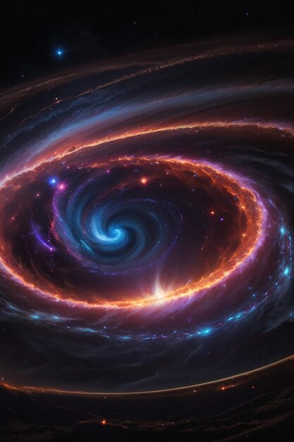 O Ouroboros Cósmico Devora Se Eternamente Nascido De Uma Explosão De