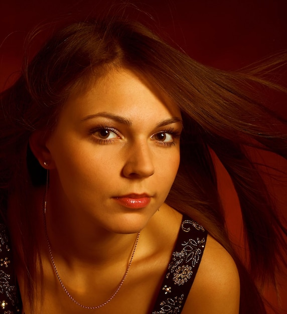 Primer plano de una cara hermosa | Foto Premium Primer plano de una cara hermosa | Foto Premium