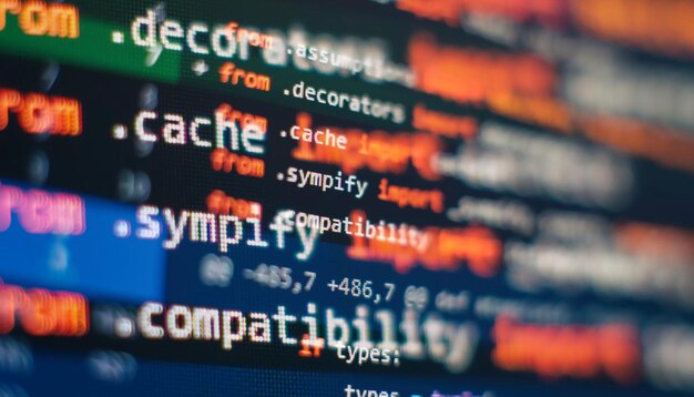 Tela de computador de código python de negócios de ti conceito de ... Tela de computador de código python de negócios de ti conceito de ...