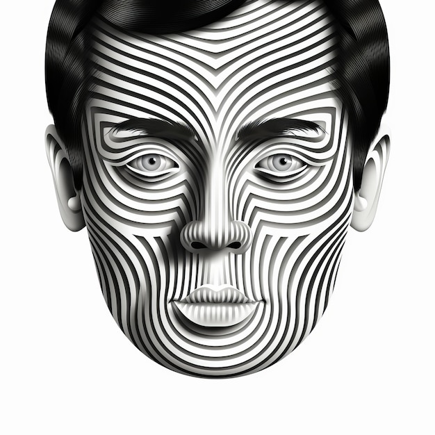 Vector paralelo Op Art Ilustração de linha de contraste moderna do ... Vector paralelo Op Art Ilustração de linha de contraste moderna do ...