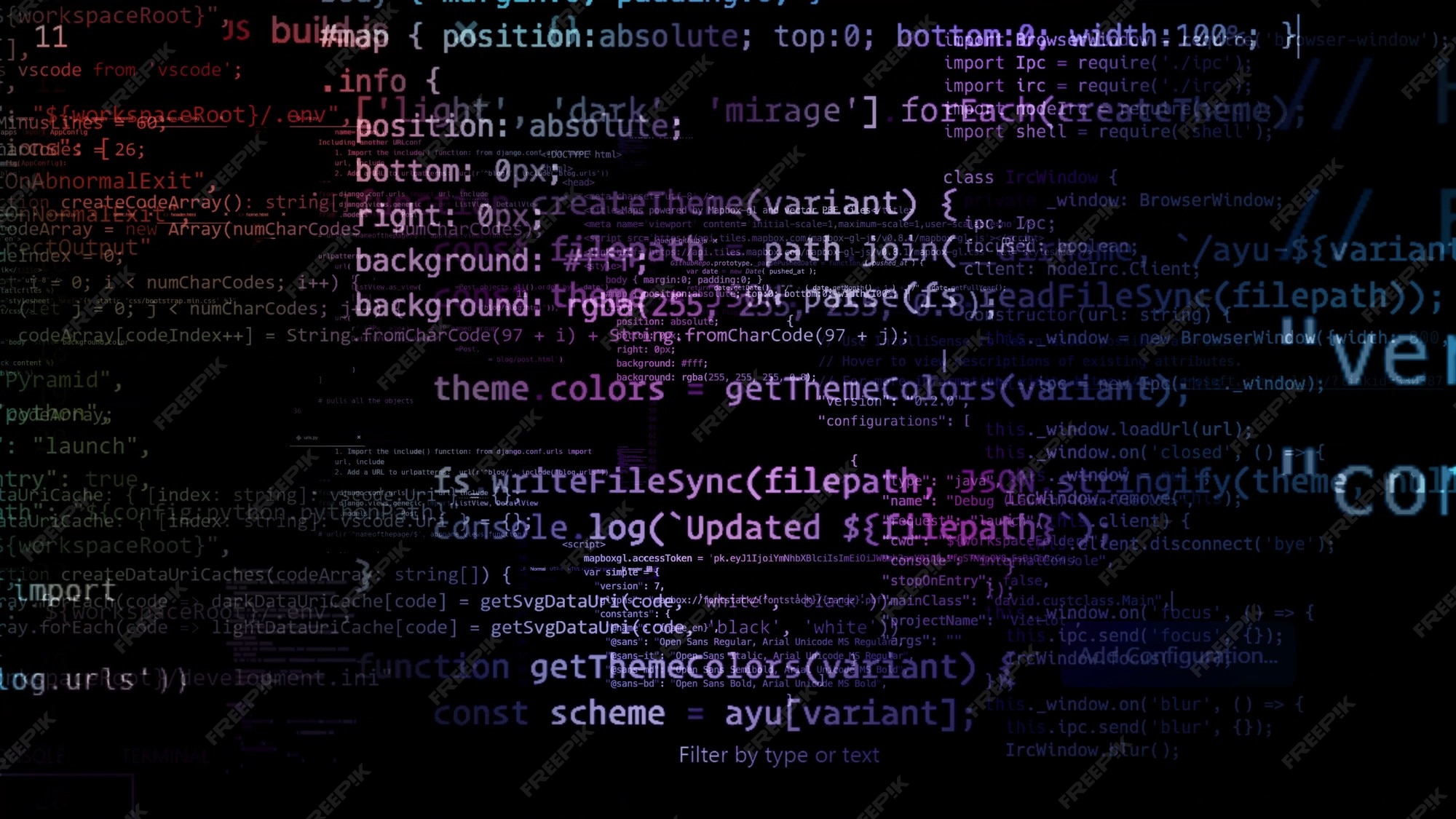 Premium Photo | 3d rendering abstract blocks of code that are in the ...