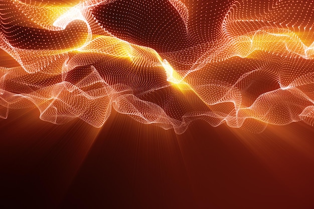 Premium Photo 3d Rendering Abstract Polygonal Low Poly Wave Background With Connecting Dots