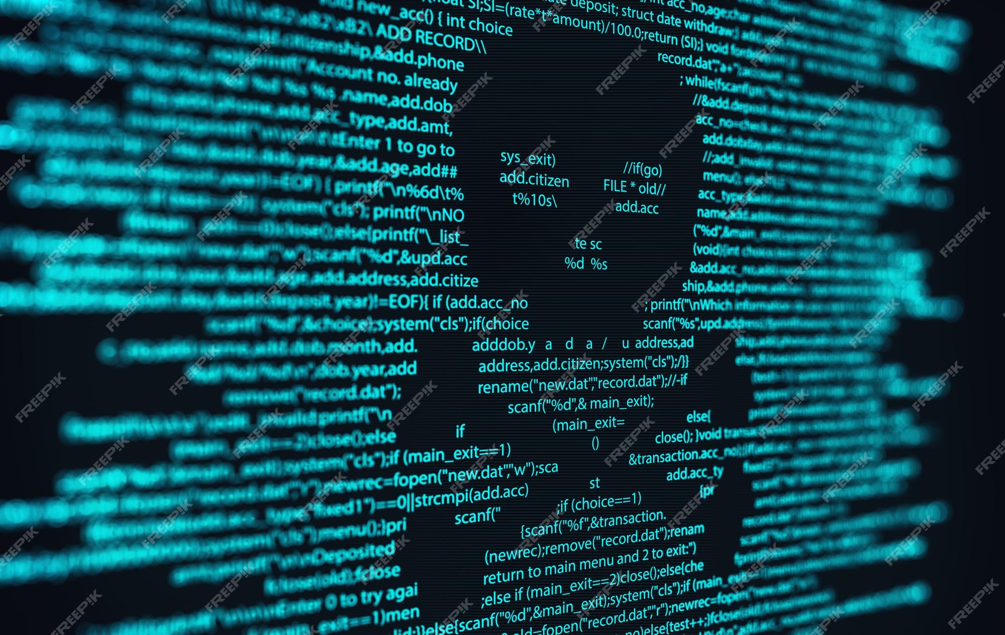 Premium Photo | Abstract modern tech of programming code screen with ...