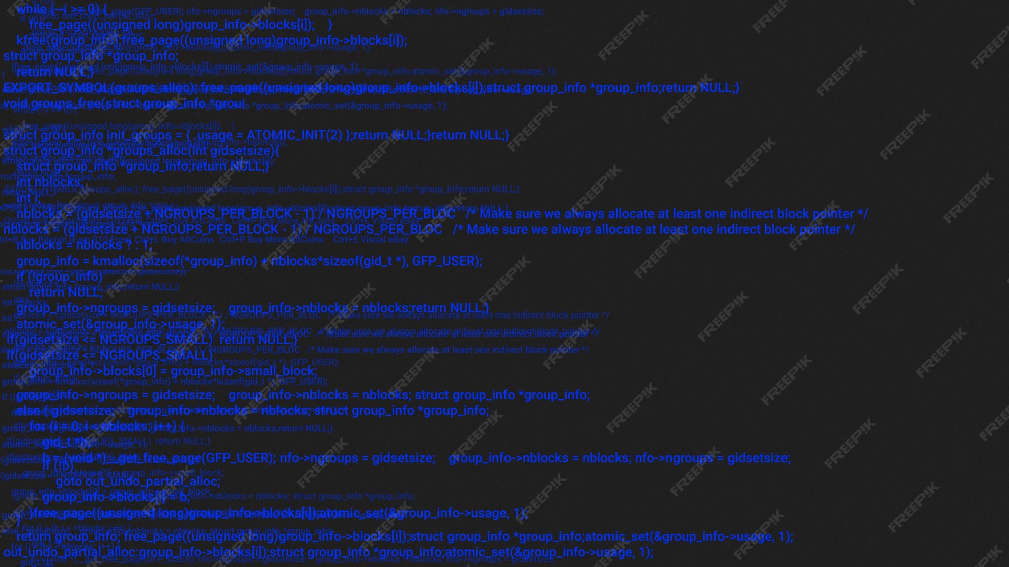 Premium Photo | Blue screen coding hacker concept animation with glitch programming code typing ...