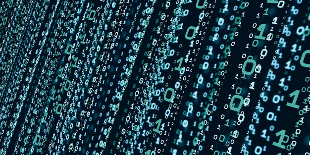 Premium Photo | Computer system information concept abstract binary code technology the ...