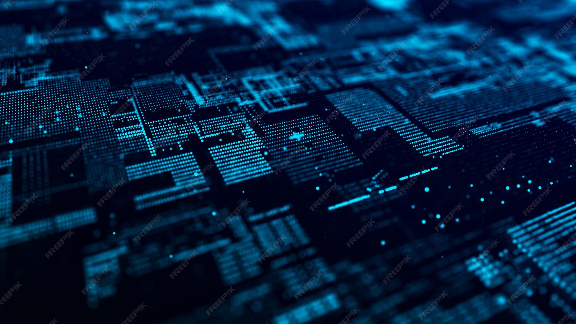 Premium Photo | Computer technology background digital data flow ...