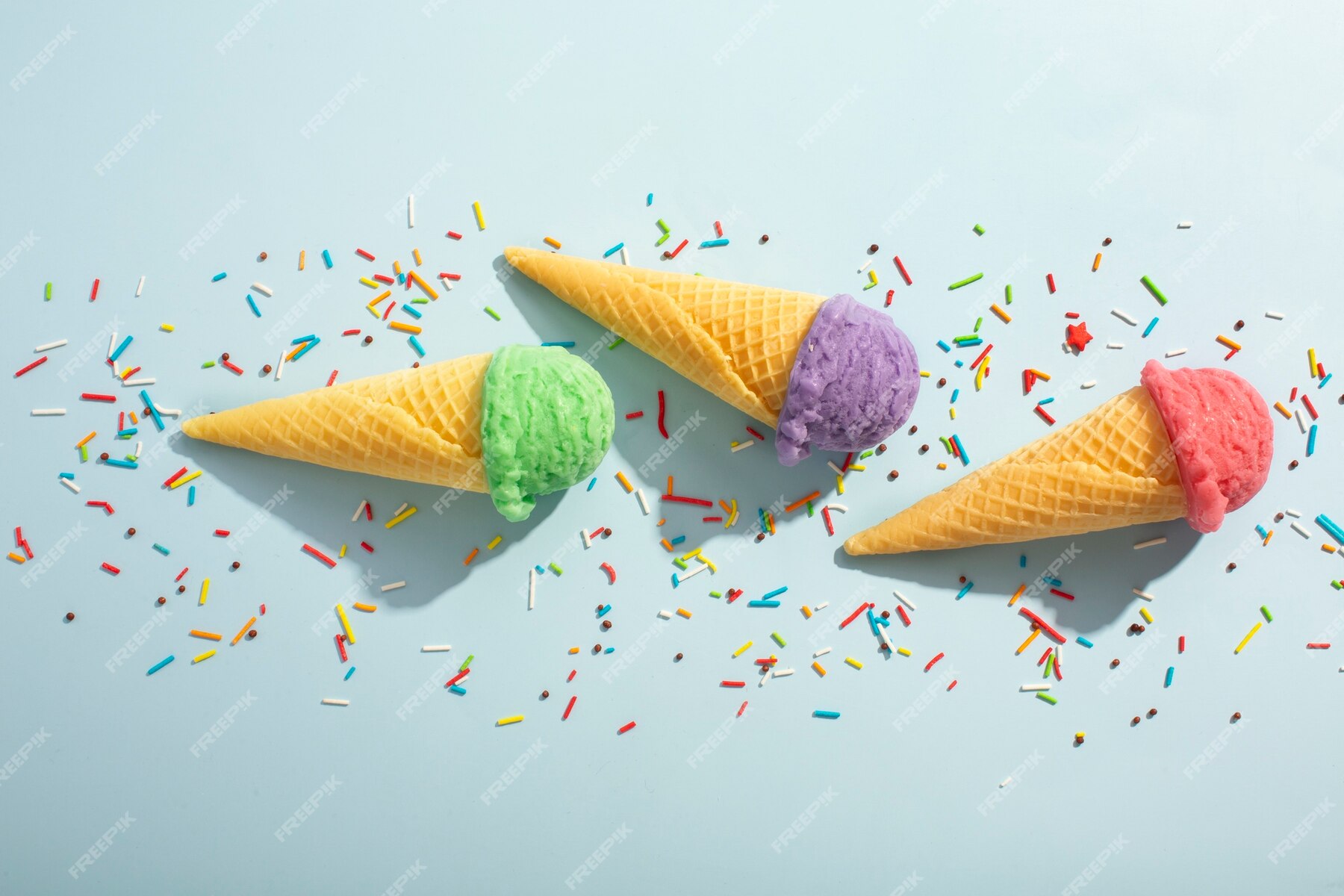 Free Photo Delicious Ice Cream Cones