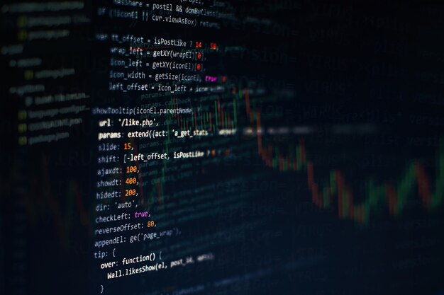 Premium Photo | Python programming code abstract technology background