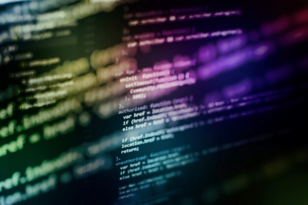 Premium Photo | Web programming functions on laptop on laptop. it ...