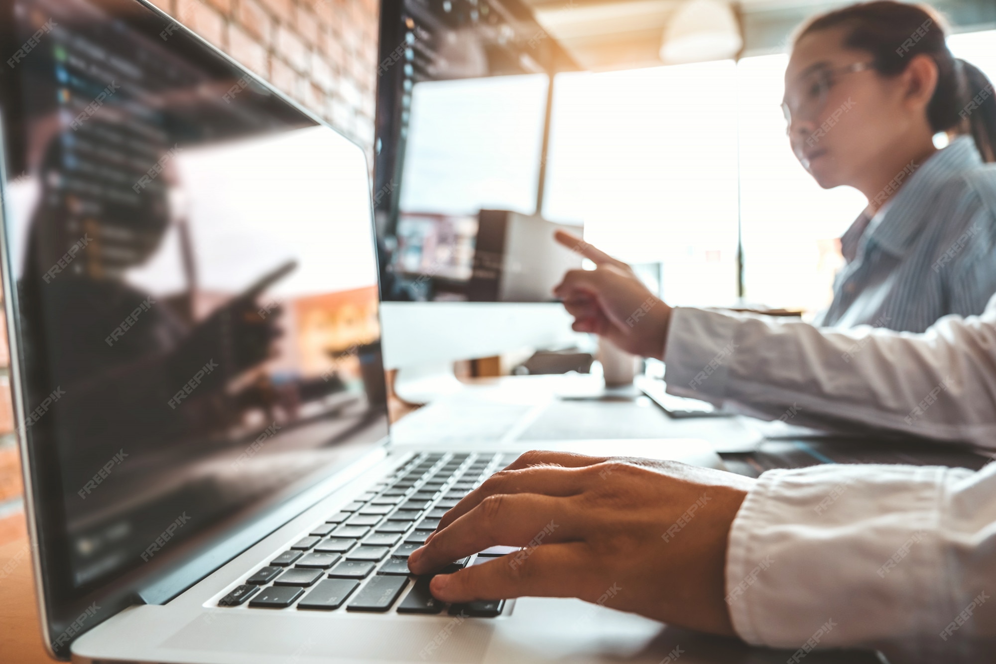 Premium Photo | Developing programmer reading computer codes ...