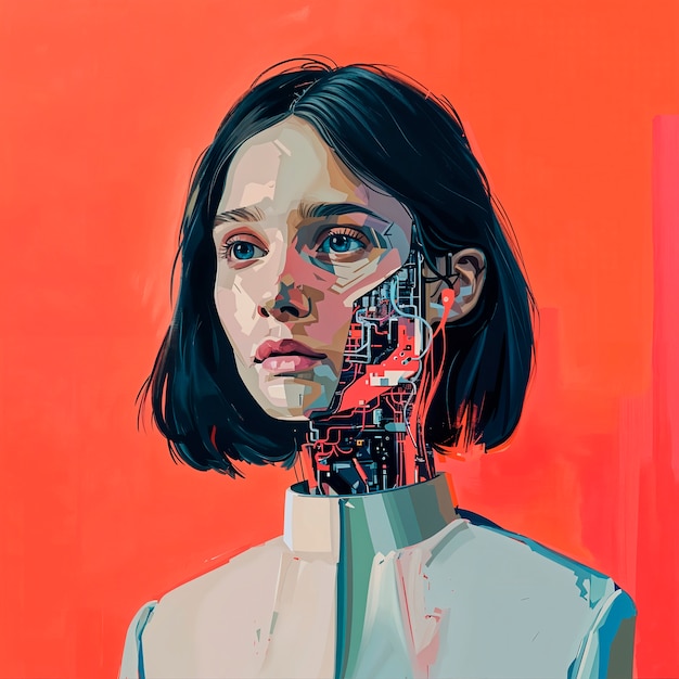 Digital art of ai technology background | AI-generated image Digital art of ai technology background | AI-generated image