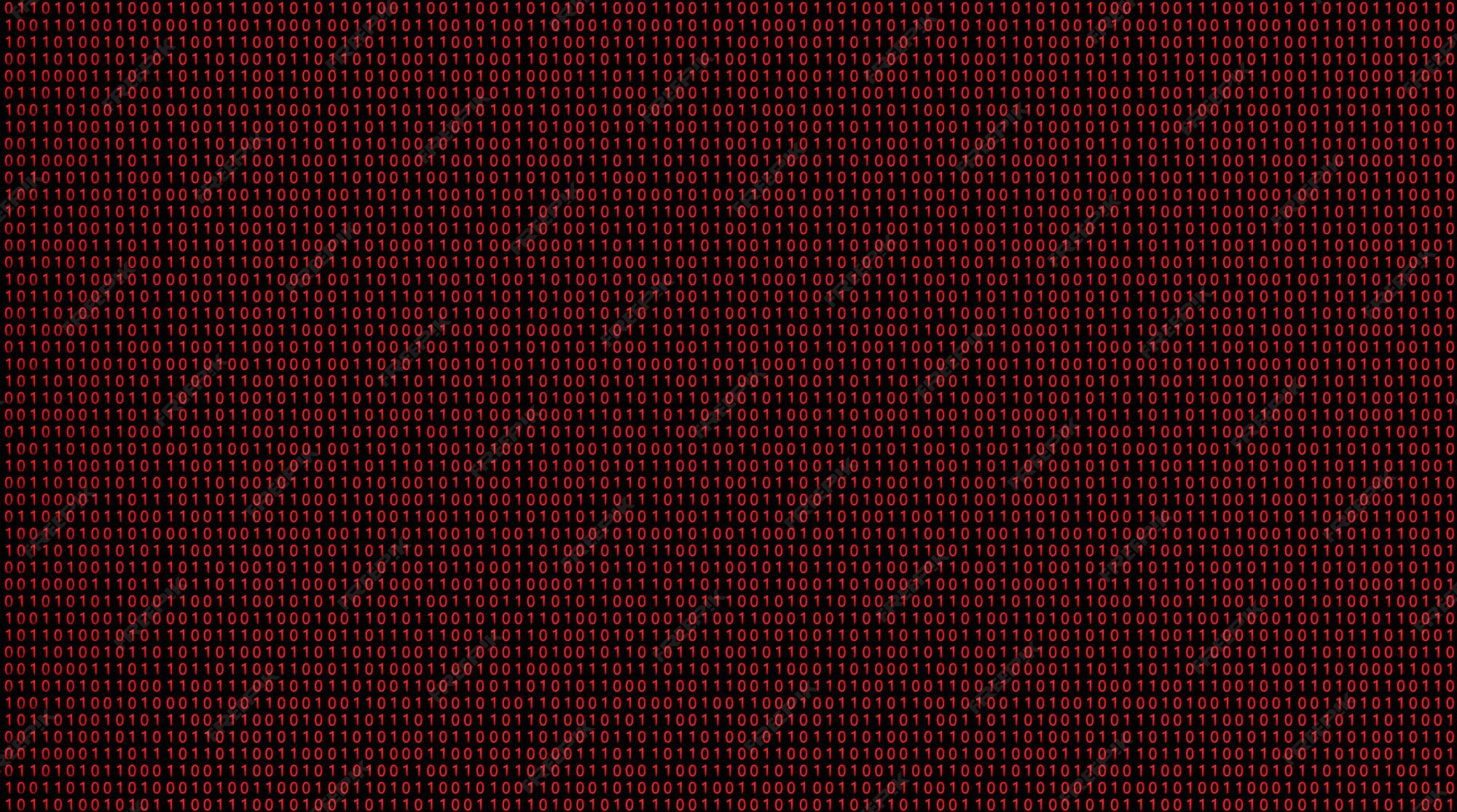 Premium Photo | Digital binary data abstract technology binary code red ...