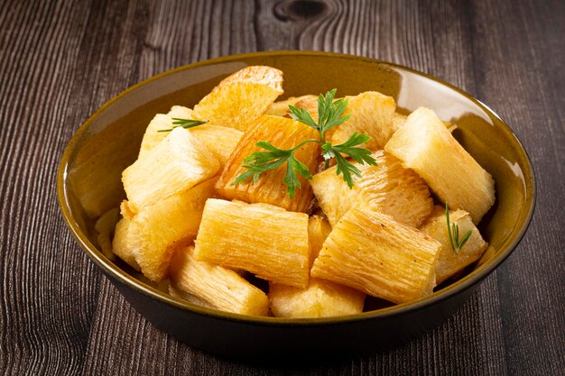 Premium Photo | Fried cassava cassava traditional brazilian food Premium Photo | Fried cassava cassava traditional brazilian food