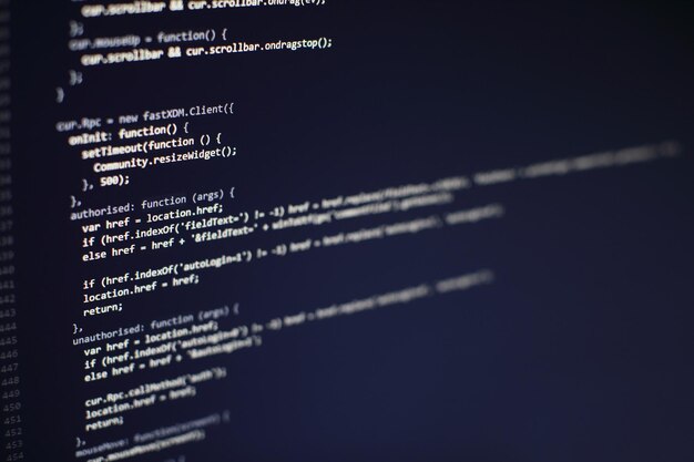 Premium Photo | Programming code on computer screen. software ...