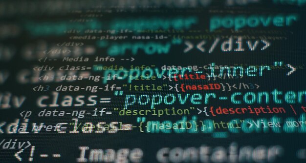 Premium Photo | Programming code abstract technology. developer programming and coding ...