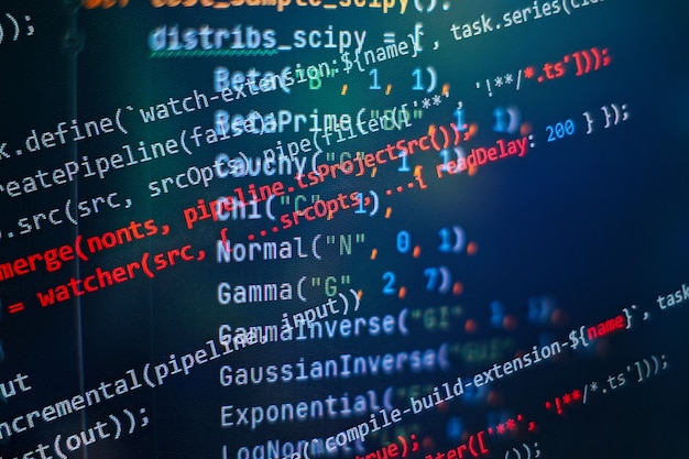 Premium Photo | Seo optimization. modern tech. php syntax highlighted ...