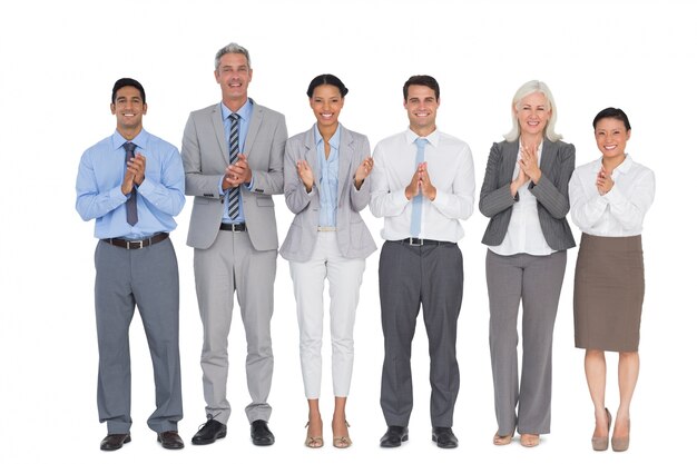Premium Photo | Business people applauding during meeting Premium Photo | Business people applauding during meeting