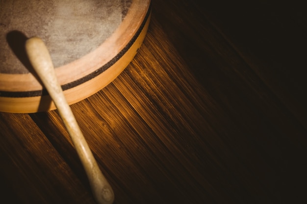Premium Photo | Traditional irish bodhran and stick Premium Photo | Traditional irish bodhran and stick