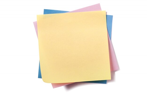 Free Photo | Untidy stack yellow sticky post notes isolated on white Free Photo | Untidy stack yellow sticky post notes isolated on white