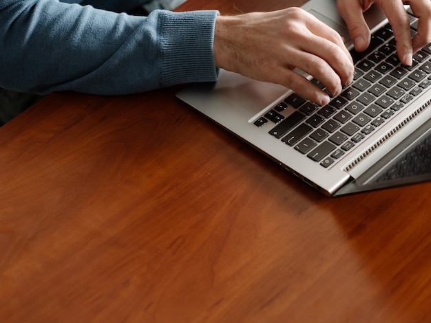 Premium Photo | Web developer at work. creating apps. man coding on the ...
