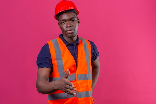Free Photo | Young african american builder man wearing construction ... Free Photo | Young african american builder man wearing construction ...