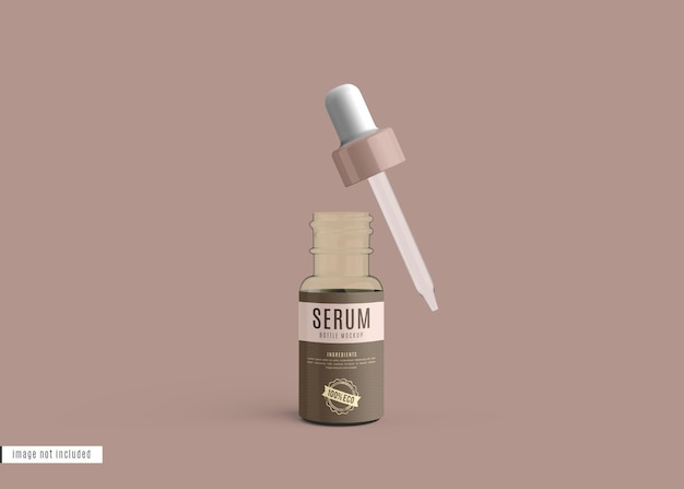Premium PSD | Cosmetic serum dropper bottle mockup Premium PSD | Cosmetic serum dropper bottle mockup