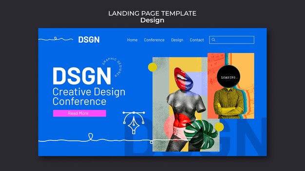 Free PSD | Design concept landing page Free PSD | Design concept landing page