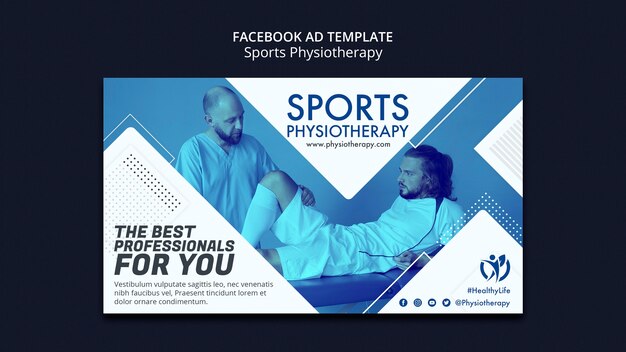 Free PSD | Geometric physiotherapy care facebook template Free PSD | Geometric physiotherapy care facebook template