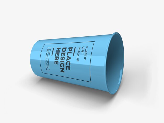Premium Psd Plastic Cup Packaging Mockup Design