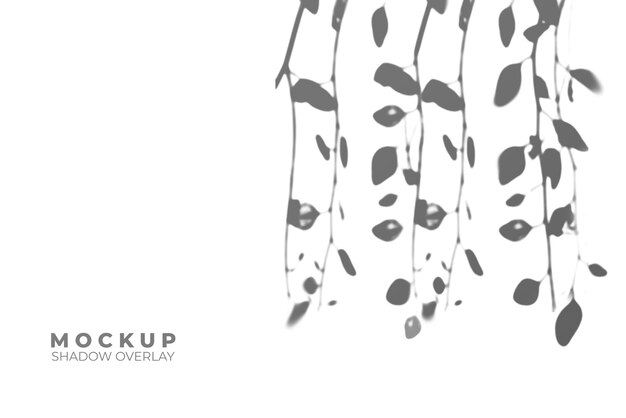 Premium PSD | Tropical leaves shadow overlay mockup Premium PSD | Tropical leaves shadow overlay mockup