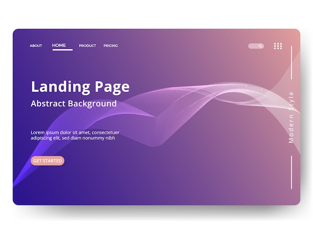 Premium Vector | Abstract background . landing page template. web page ... Premium Vector | Abstract background . landing page template. web page ...