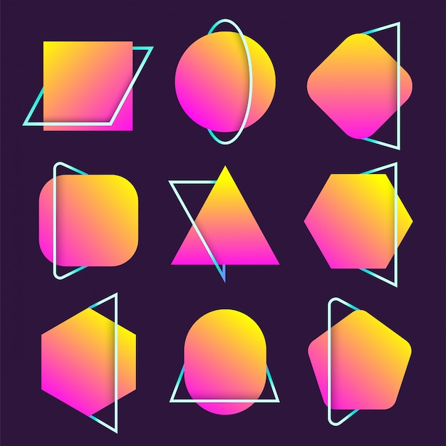 Premium Vector | Abstract blur free form shapes set Premium Vector | Abstract blur free form shapes set