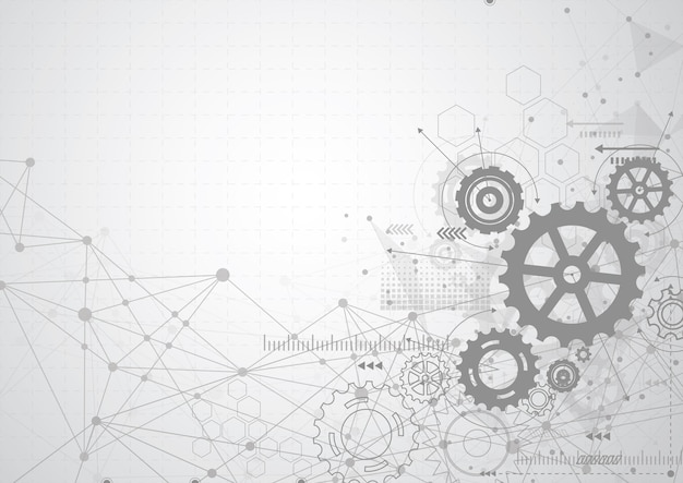 Premium Vector | Abstract gear wheel mechanism background Premium Vector | Abstract gear wheel mechanism background